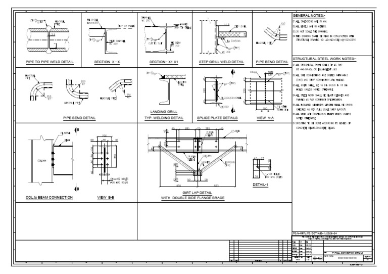 Typical Connection Details - 20-09-2024-Model | PDF | Pipe (Fluid ...