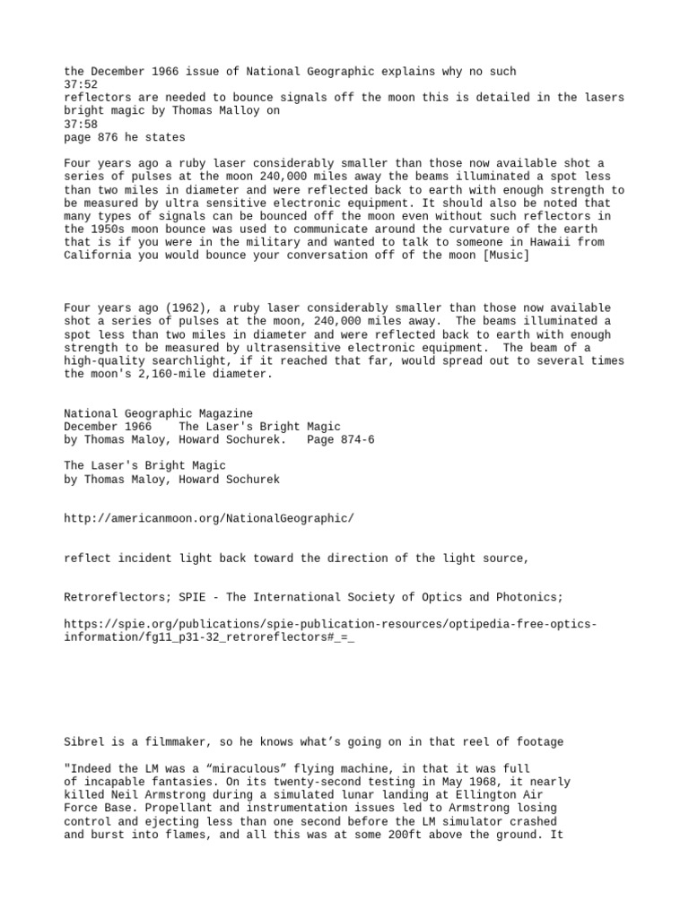 Astronauts Gone Wild, Laser Beams, LM | PDF | Moon | Apollo Program