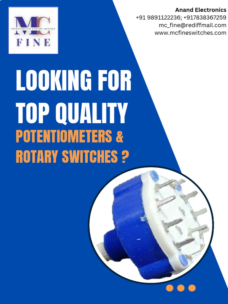 18 MM Rotary Switch | PDF
