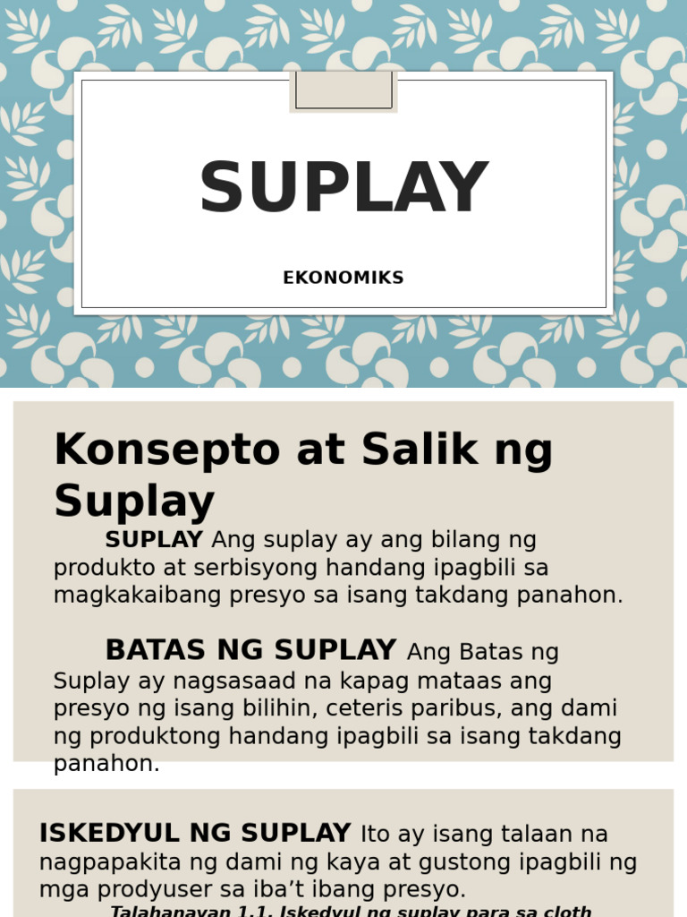 Suplay 2 | PDF