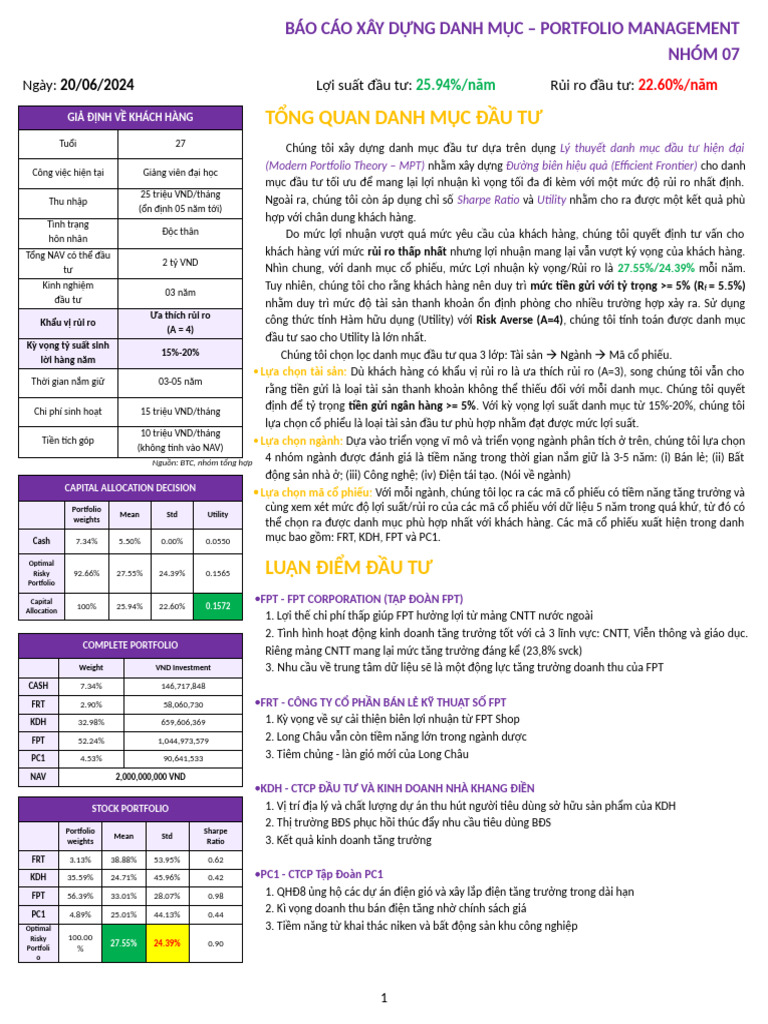 GF24 Báo Cáo Xây D NG Danh M C | PDF