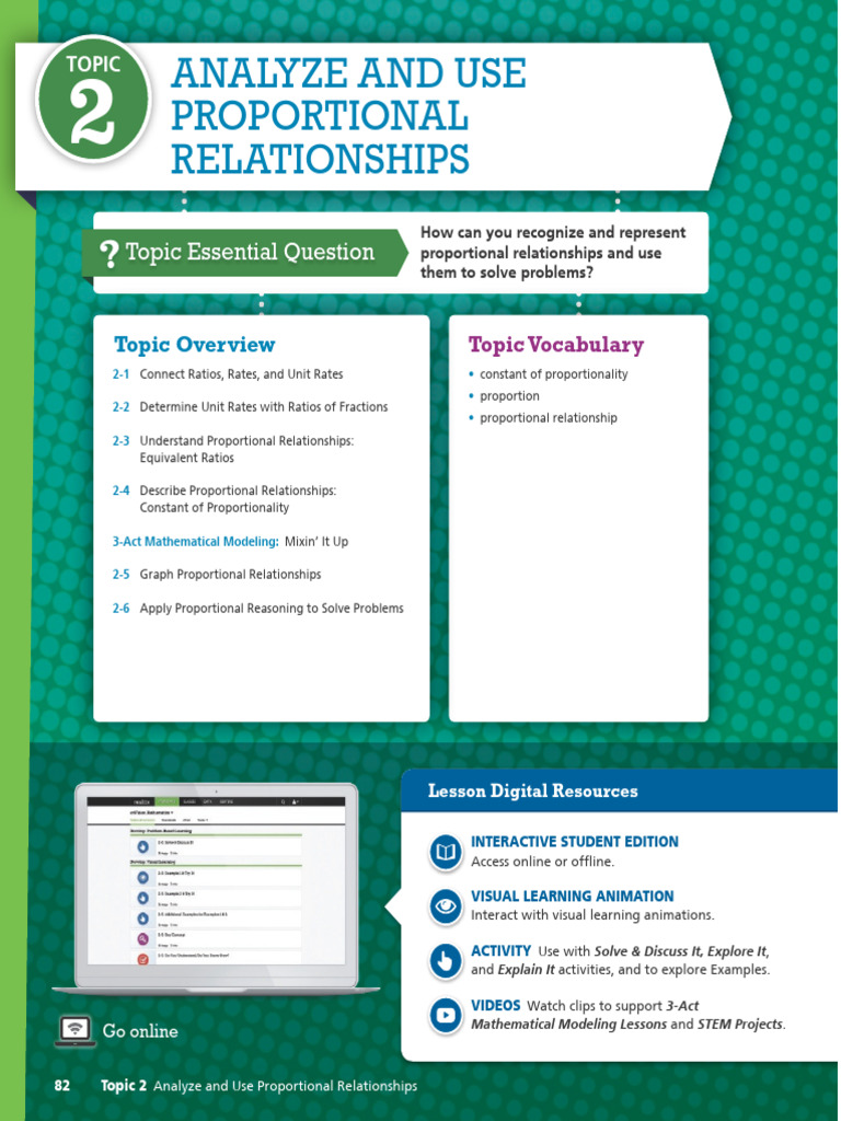 Understanding Proportional Relationships | PDF | Ratio | Water