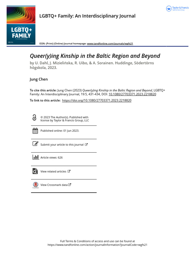 Queer y Ing Kinship in The Baltic Region and Beyond | PDF | Surrogacy | Mother