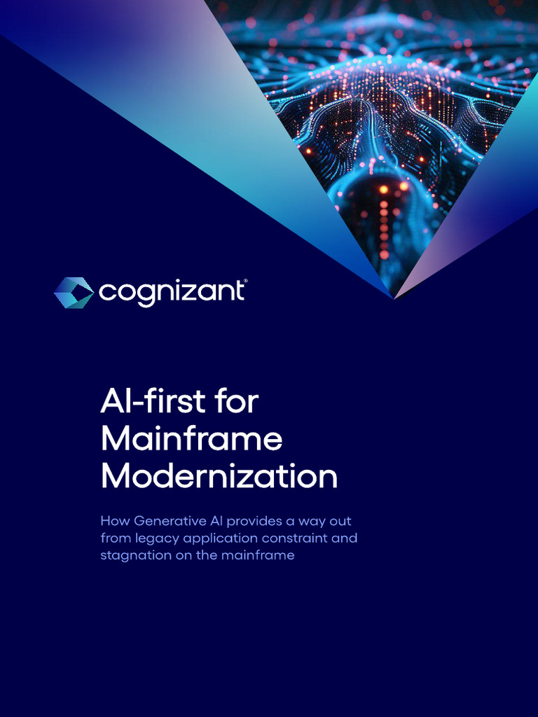 Cognizant Ai First For Mainframe Modernization | PDF | Mainframe ...