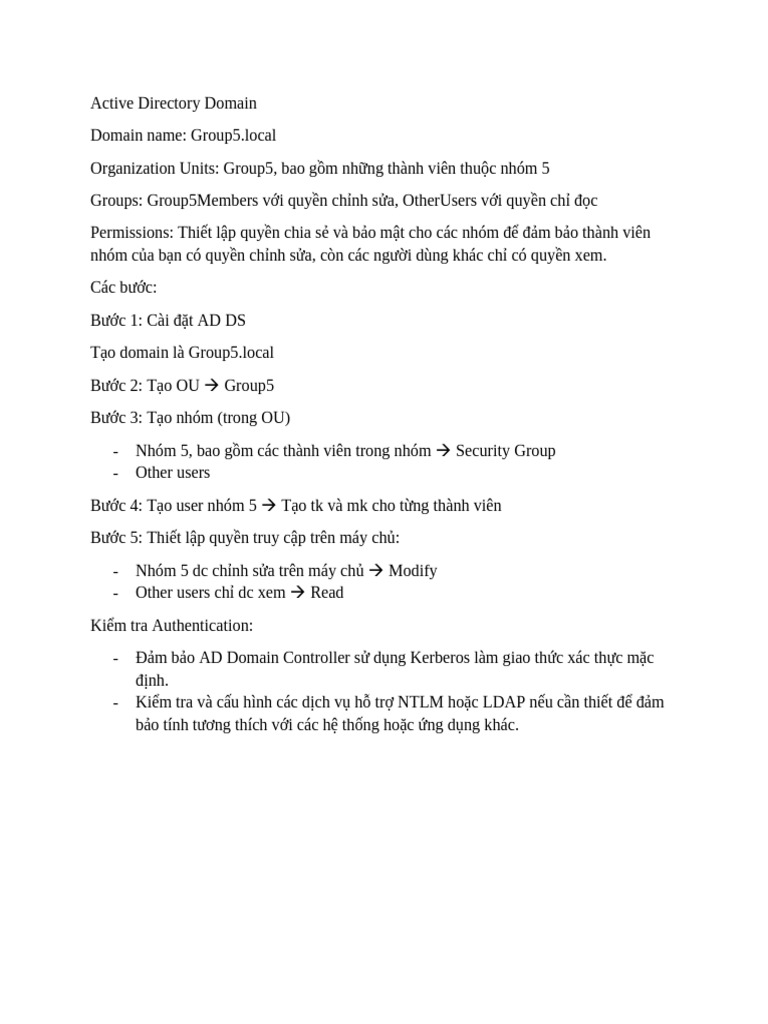 Active Directory Domain | PDF