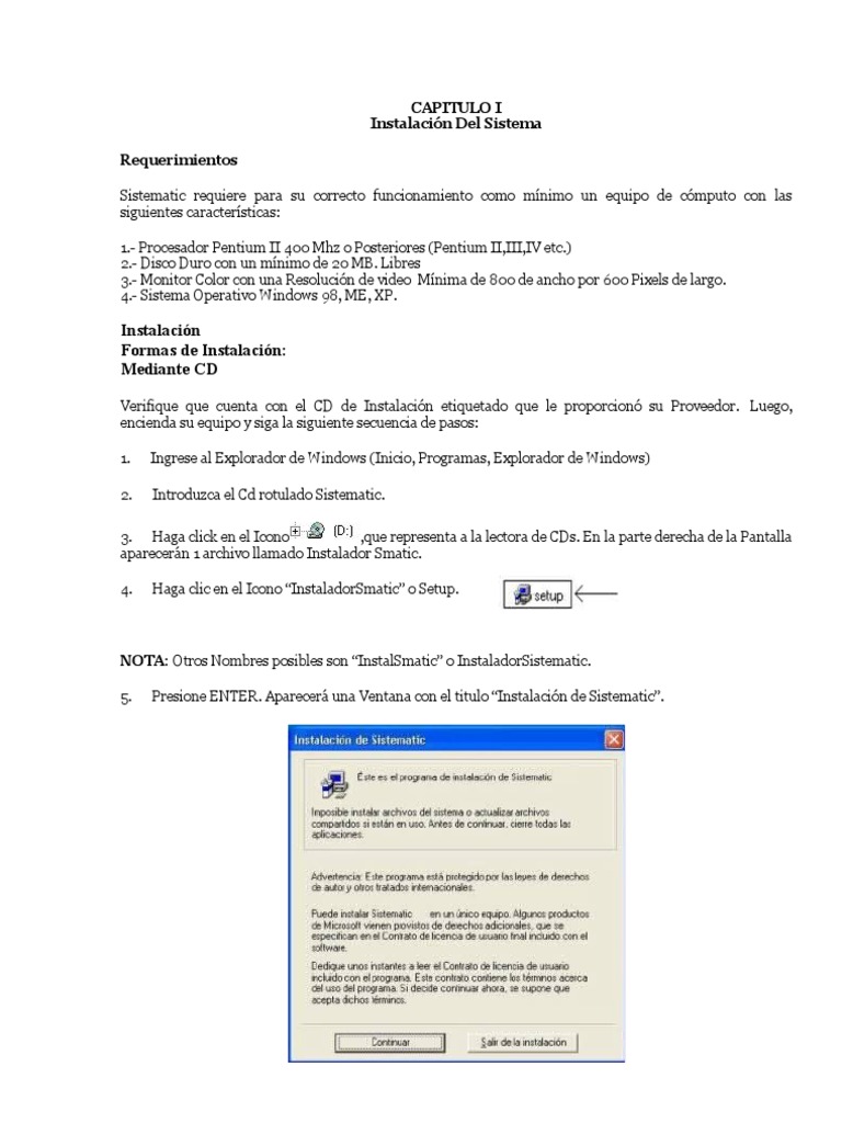 Manual Sistematic | PDF | Point and Click | Ventana (informática)