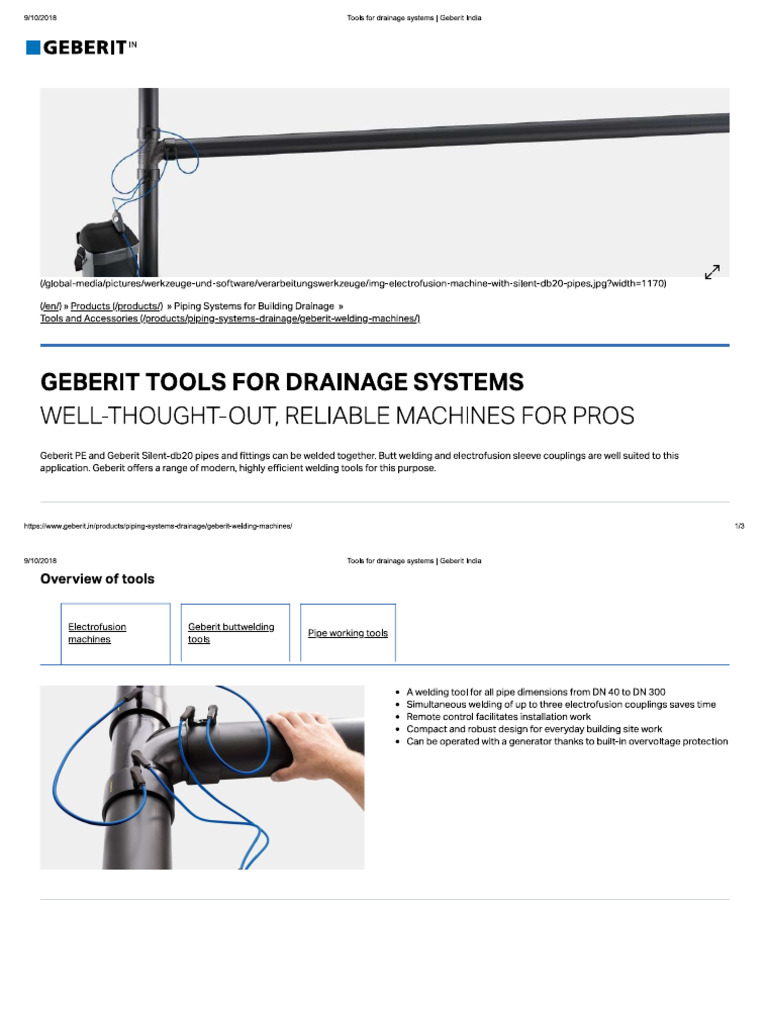 Geberit-Pluvia-Piping System | PDF