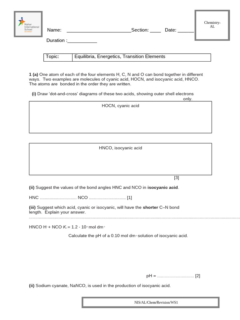 AL Physical Chemistry | PDF | Acid | Hydroxide