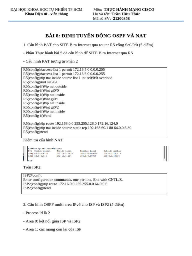 TranHuuThuc Bai8 | PDF