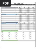 Leader Standard Work Template Guide | PDF