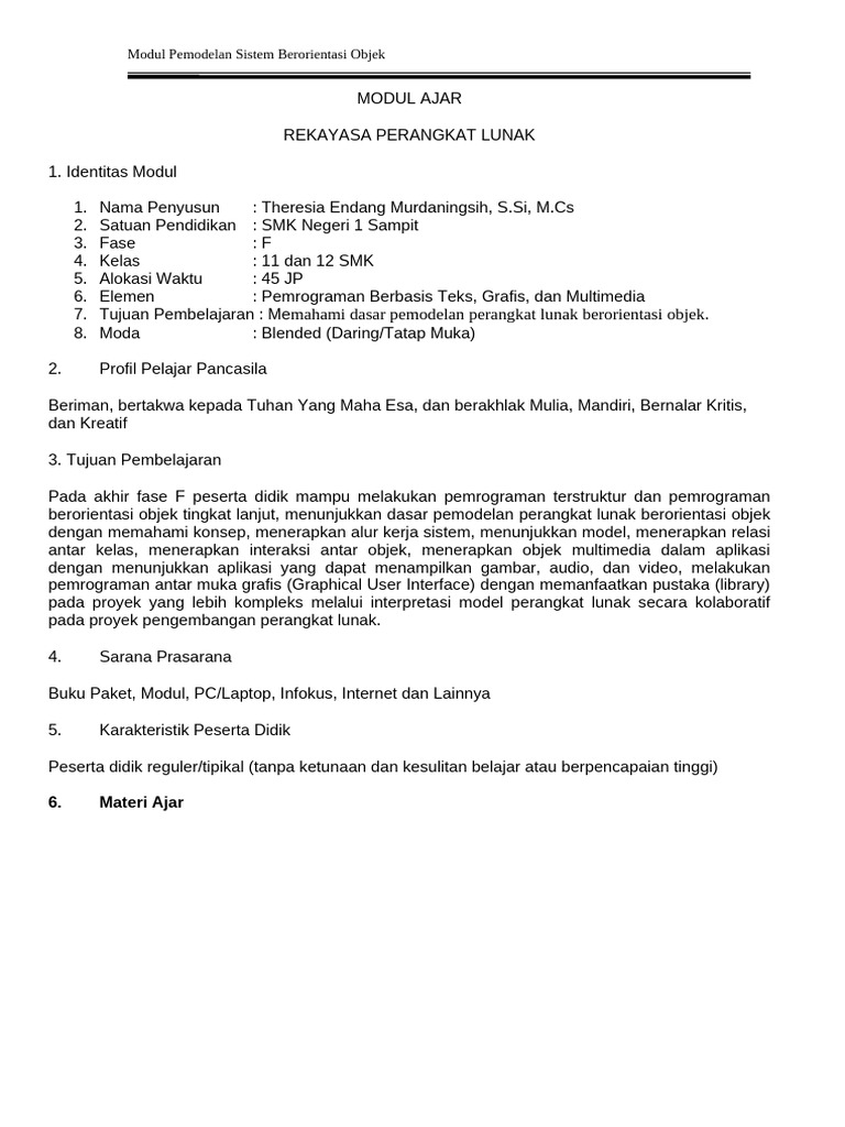 2 Modul Pemrograman Berbasis Teks Dan Grafis | PDF