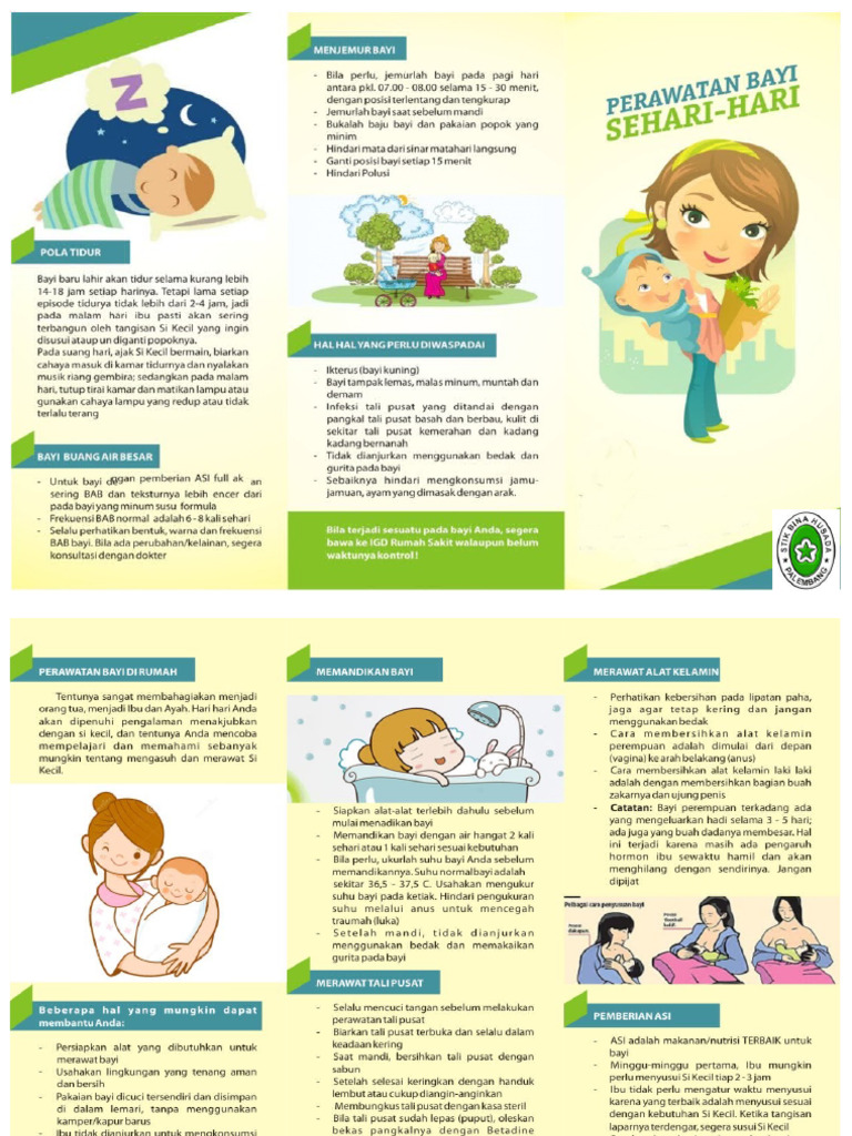 Leaflet Perawatan Bayi | PDF