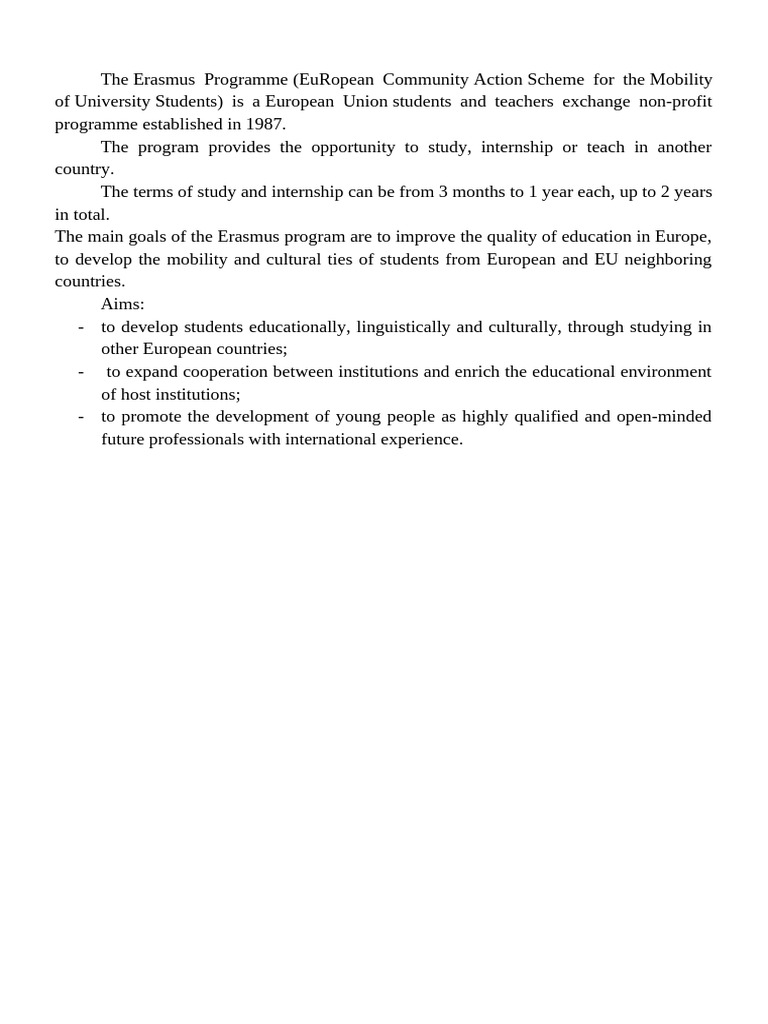 Erasmus | PDF