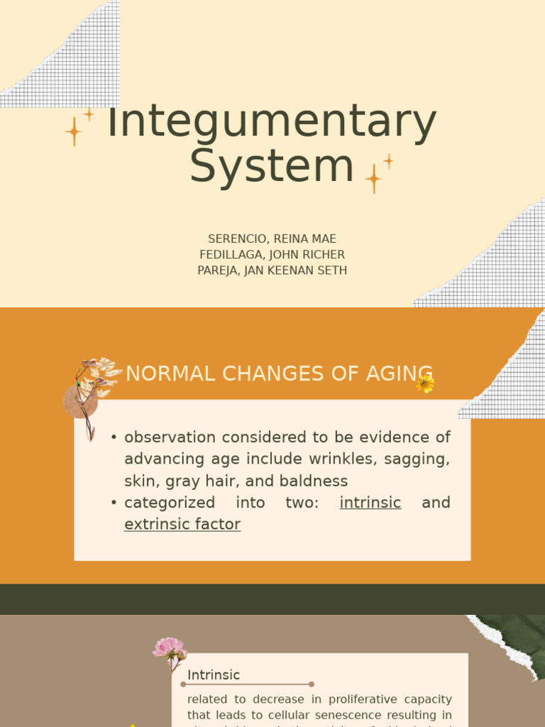 Integumentary Changes in Aging | PDF | Skin Cancer | Melanoma