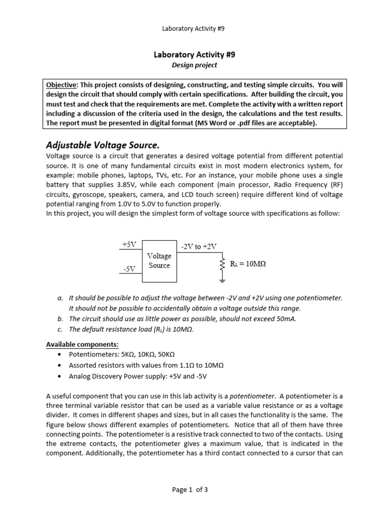 lab9_1732121130611 | PDF | Resistor | Electrical Resistance And Conductance