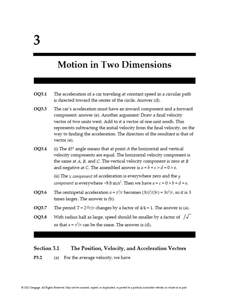 Solution Ch3 EMI | PDF | Acceleration | Metrology