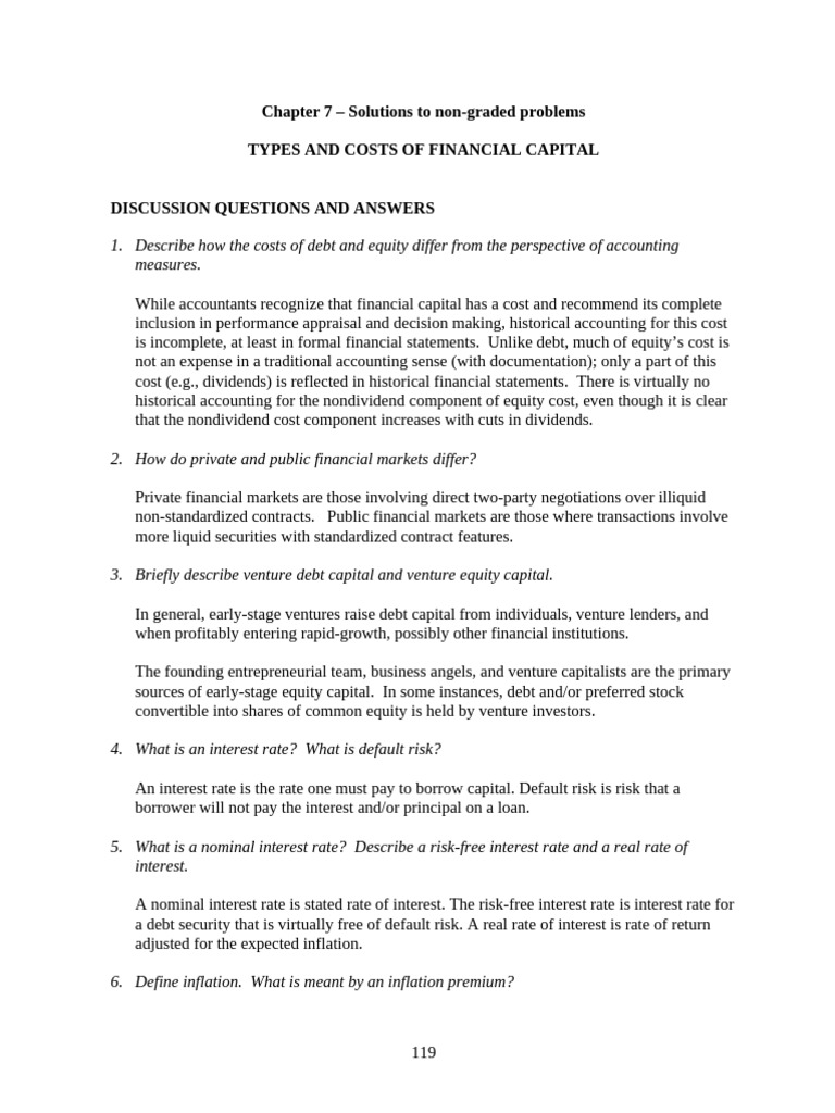 Chap. 7 - Solutions To Non Graded Problems Week 2 | PDF | Yield Curve ... Chap. 7 - Solutions To Non Graded Problems Week 2 | PDF | Yield Curve ...