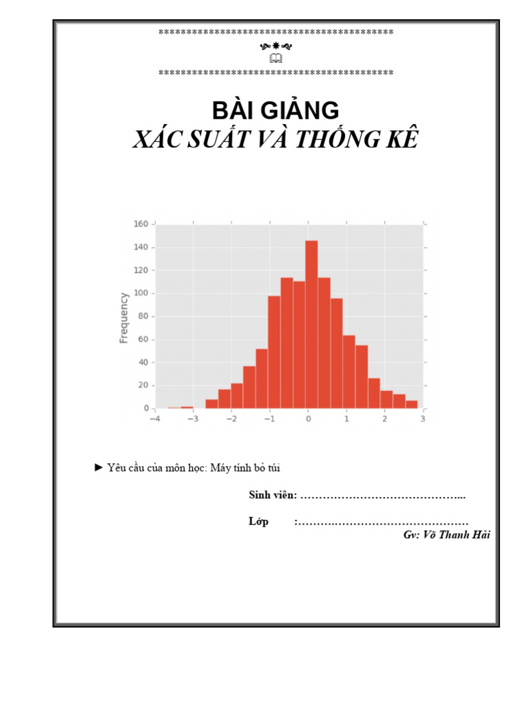 1-Slide BaiGiang-XSTK-5 - 2023 | PDF