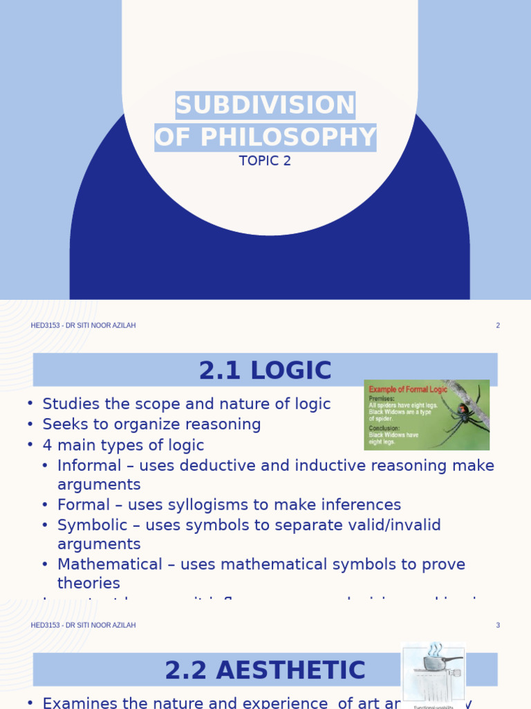 Overview of Philosophy Branches | PDF | Logic | Reason