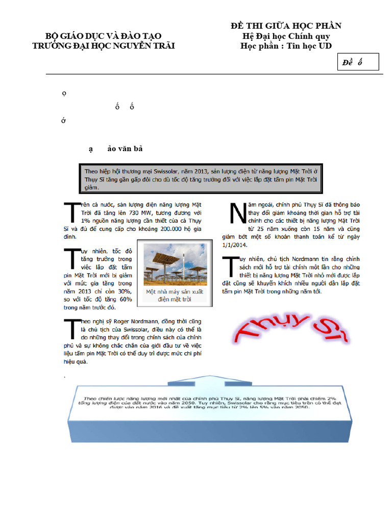 De Thi 1.1 WORD - NGUYEN TRAI | PDF