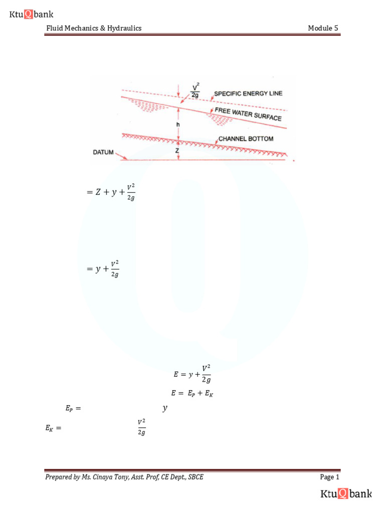 Module 5 - KQB KtuQbank | PDF | Fluid Dynamics | Momentum
