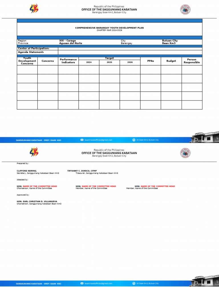 CBYDP 2024 2026 With Center of Participation | PDF