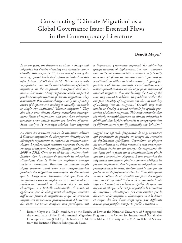 SSRN 2621763 | PDF | Human Migration | Literature Review