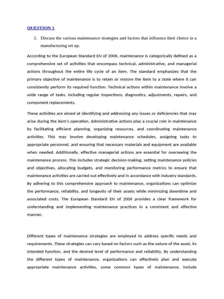 Individual Assignment - MMELI M MOYO | PDF | Thermography | Reliability Engineering