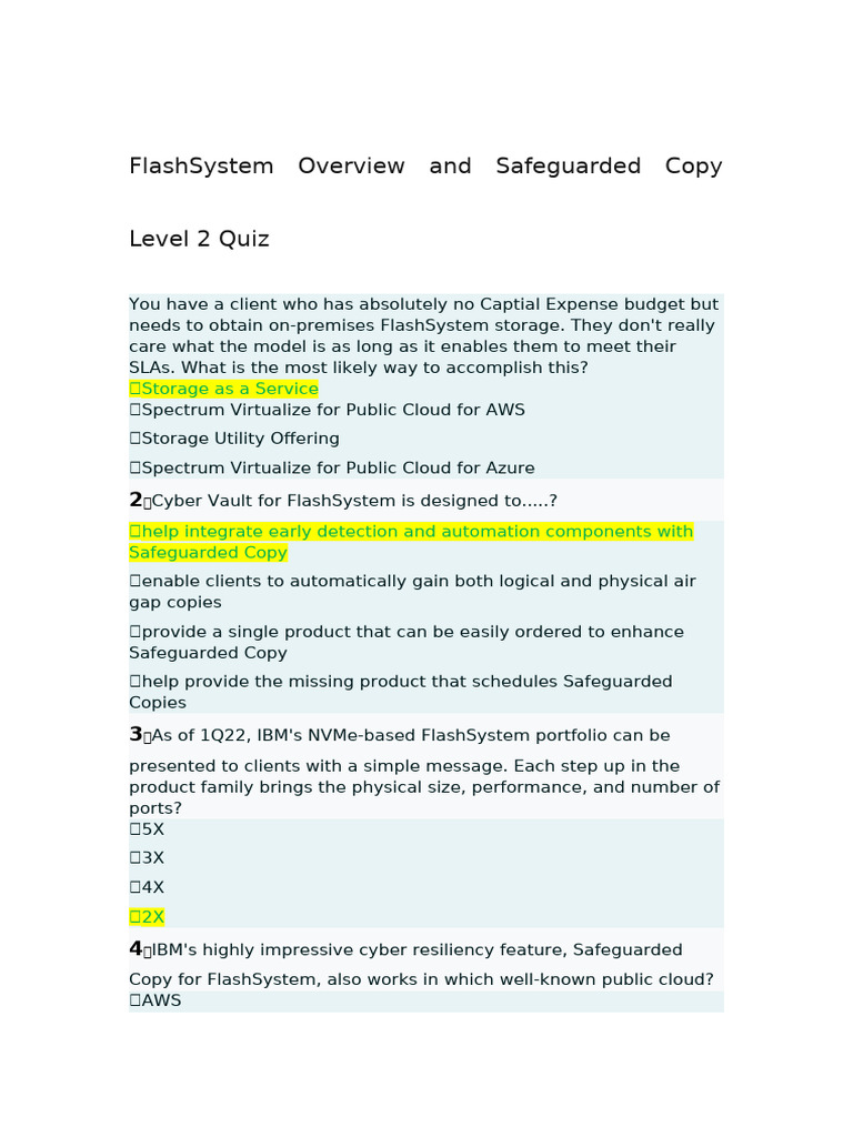 3-FlashSystem Overview and Safeguarded Copy Level 2 | PDF | Solid State ...