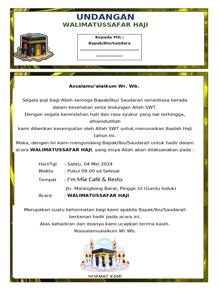 Final Undangan | PDF