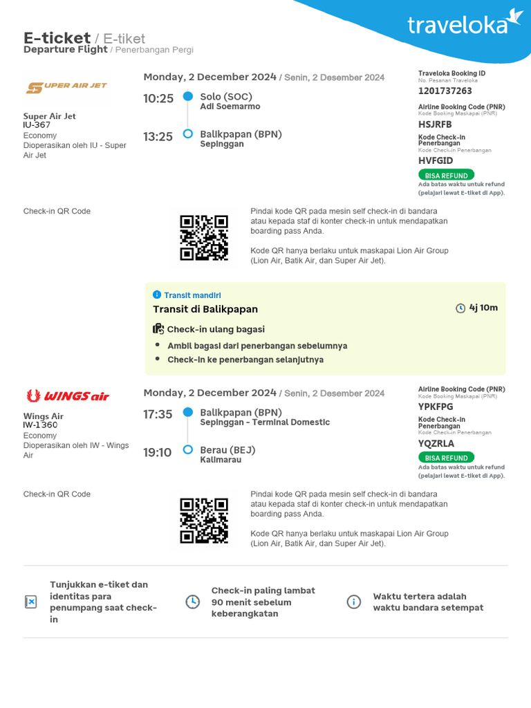 FLIGHT#1-Ari-AntoSOC-HVFGID, YQZRLA-BEJ-FLIGHT - ORIGINATING | PDF