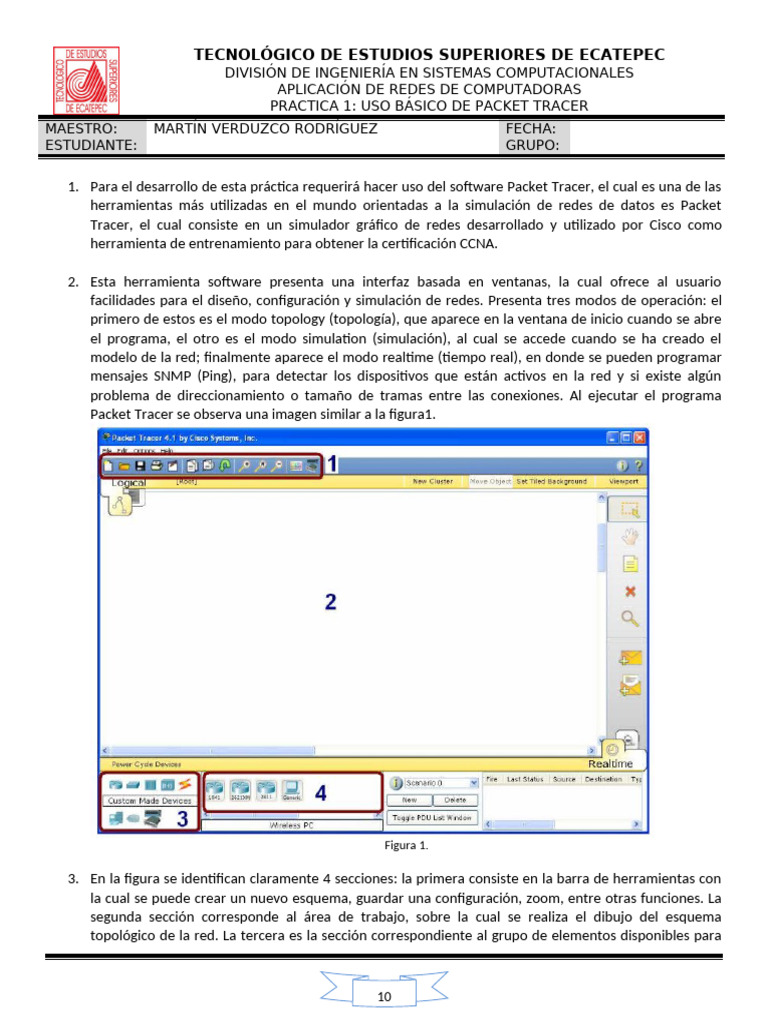 Practica 01 Packet Tracer | PDF | Dirección IP | Red de computadoras