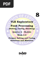 SHS Grade 11 - TVL Food Processing | PDF | Curing (Food Preservation ...