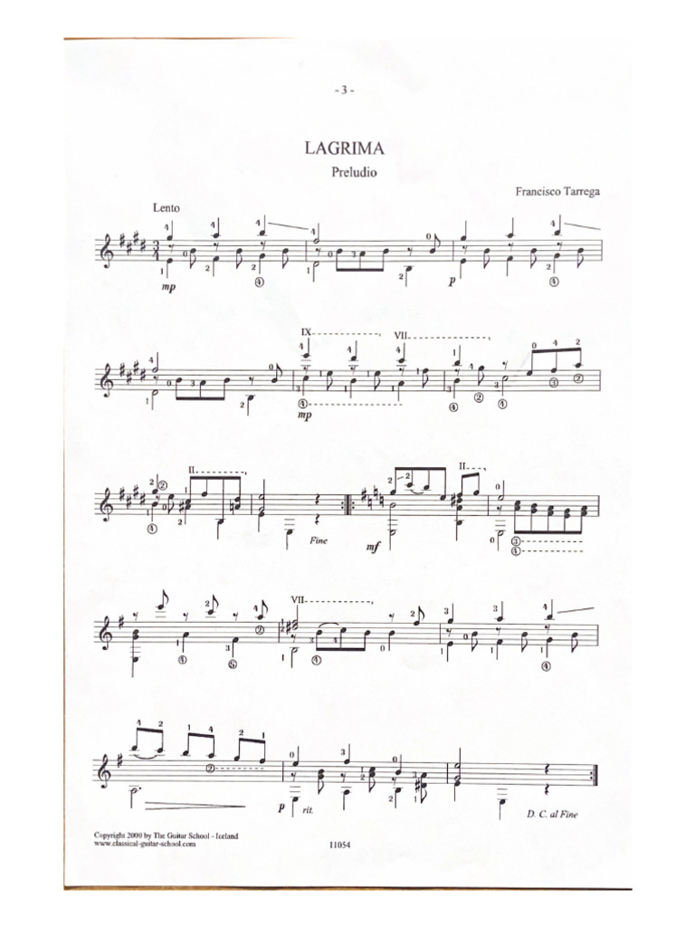 Lagrima | PDF