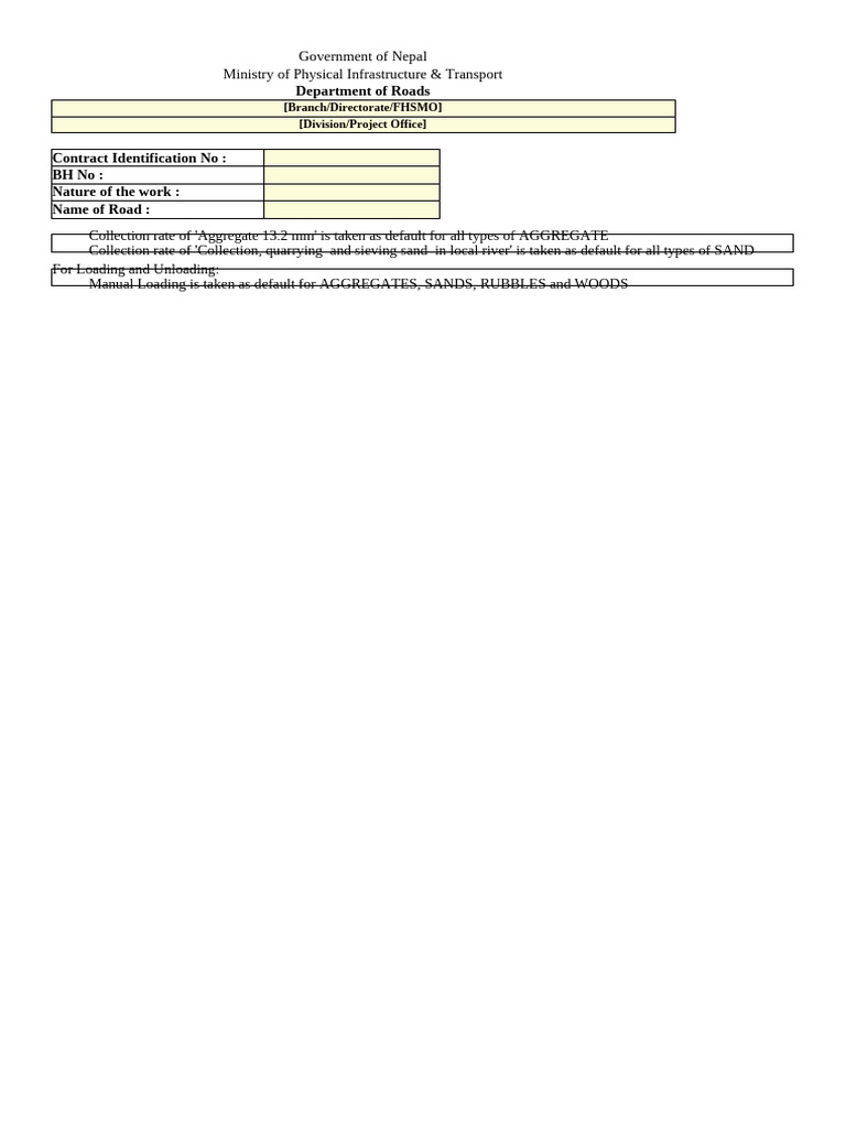 Cost Abstract For River Training Structures Pdf Building Materials