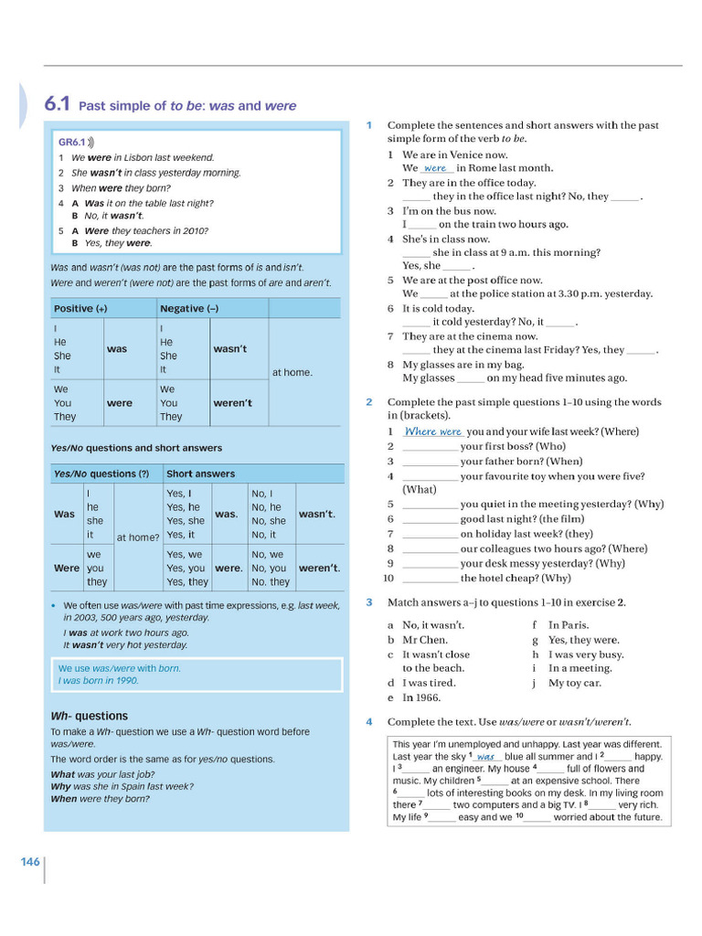Navigate A2 GF Unit 6 | PDF