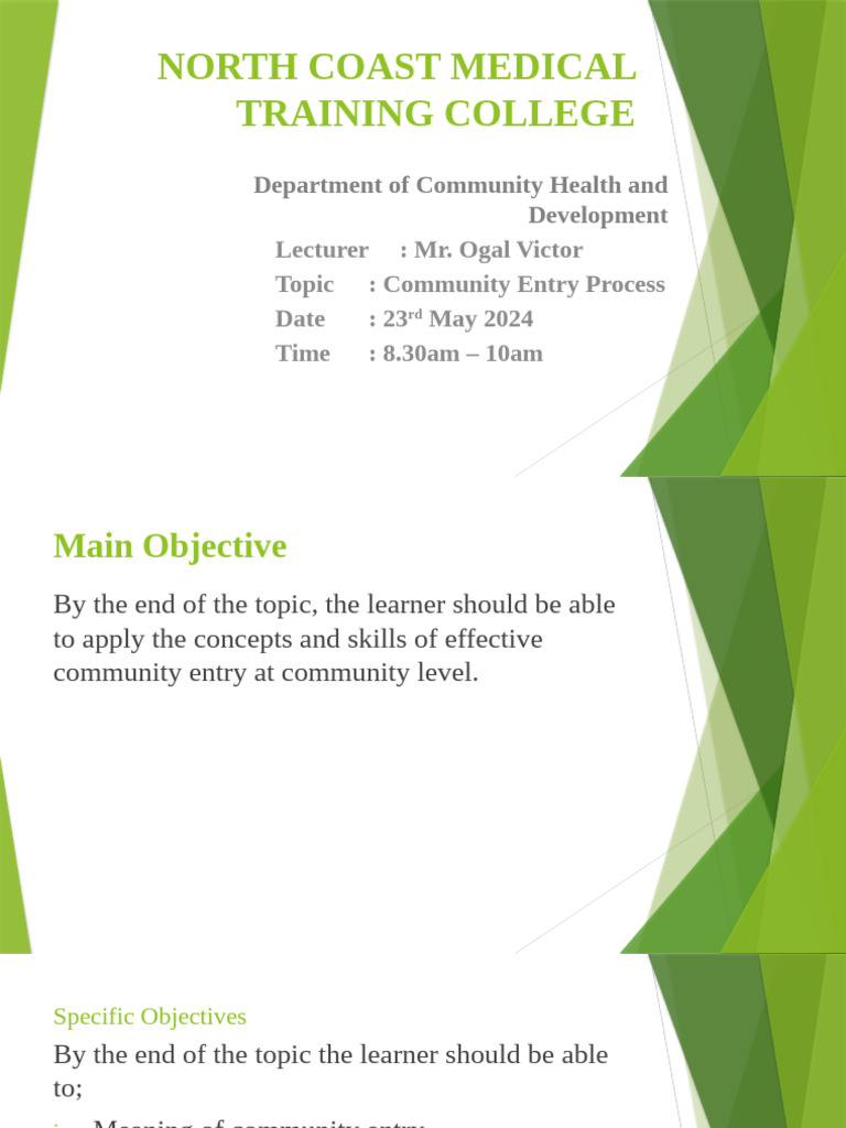 Community Entry | PDF | Leadership | Community