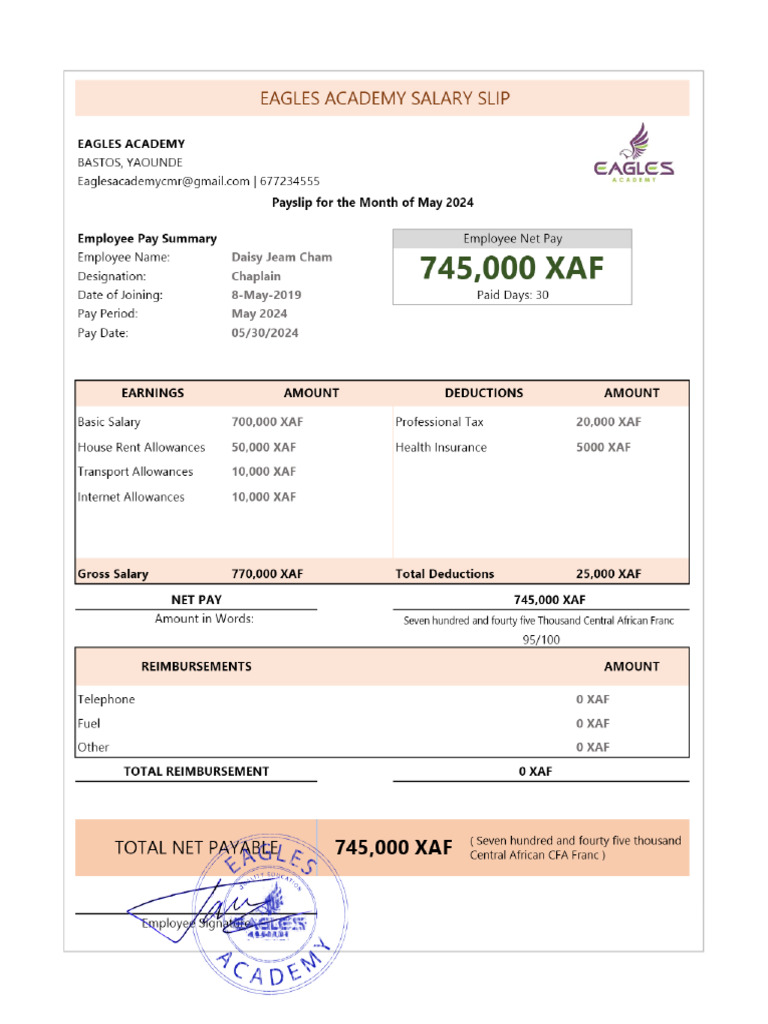 Payslip For May | PDF