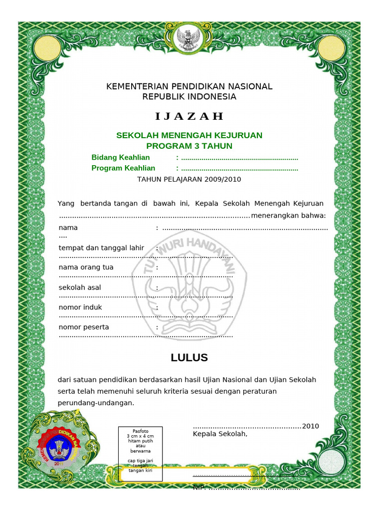EDIT IJAZAH Salinan | PDF