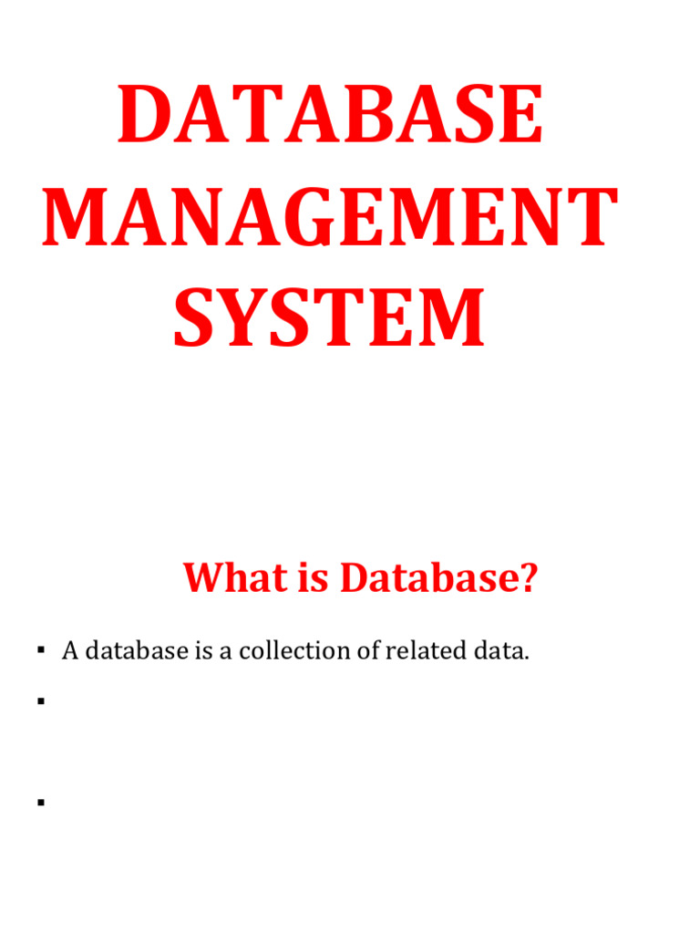 DBMS UNIT 1 | PDF | Databases | Relational Model DBMS UNIT 1 | PDF | Databases | Relational Model