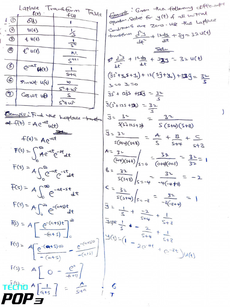 Eee 407 Tutorial Solutions | PDF