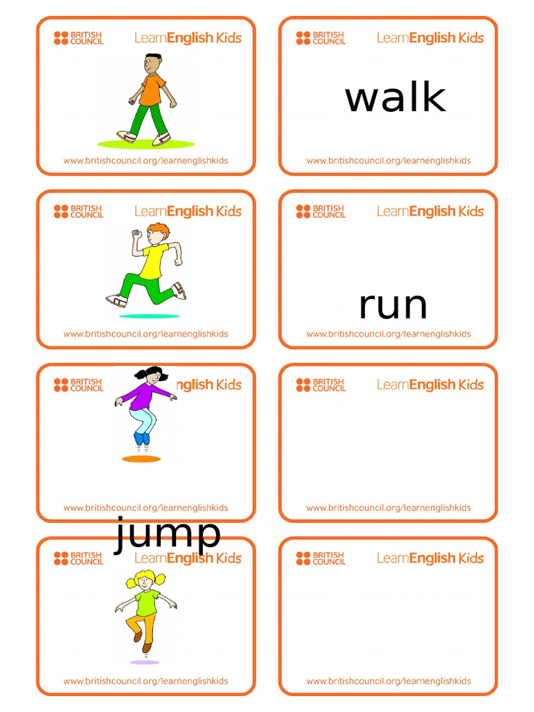 Flashcards Actions Set 1 | PDF