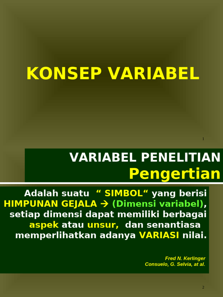 Konsep Variabel Wahidin | PDF