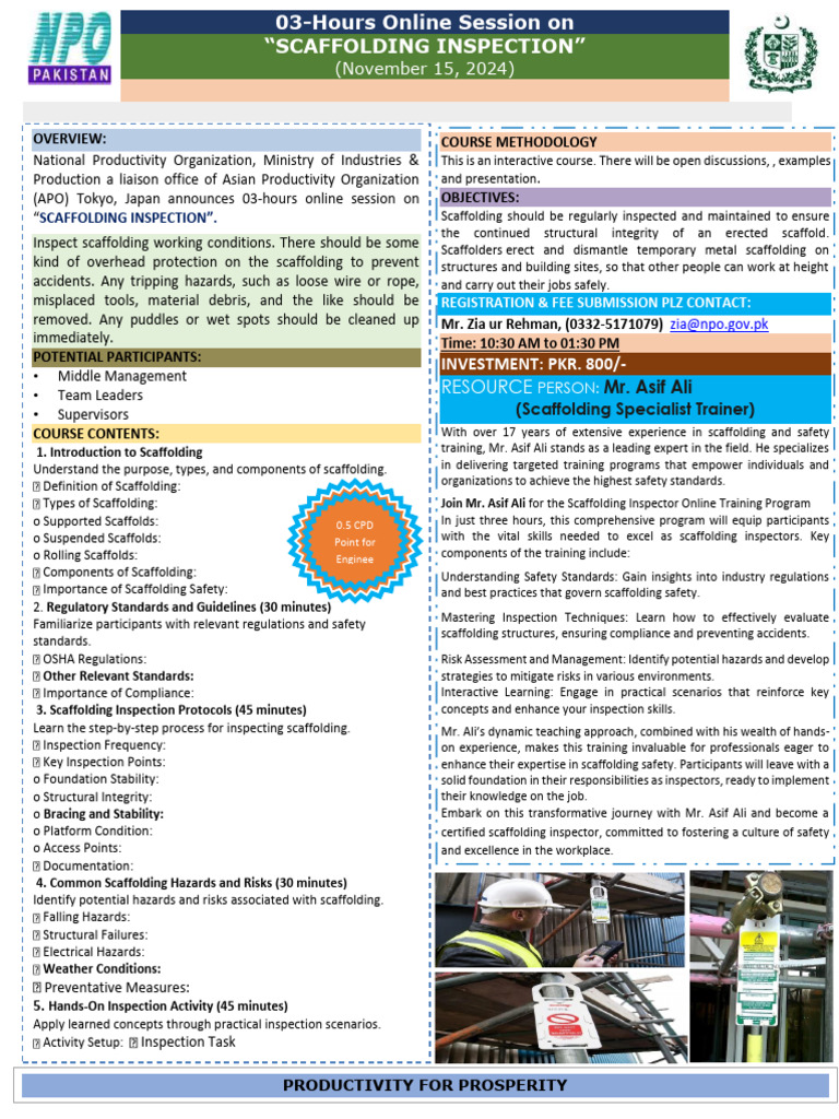 Brochure Scaffolding | PDF | Safety | Risk