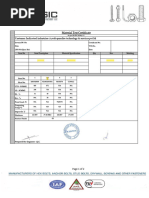 Sample MTC: Material Test Certificate | PDF | Screw | Manufactured Goods