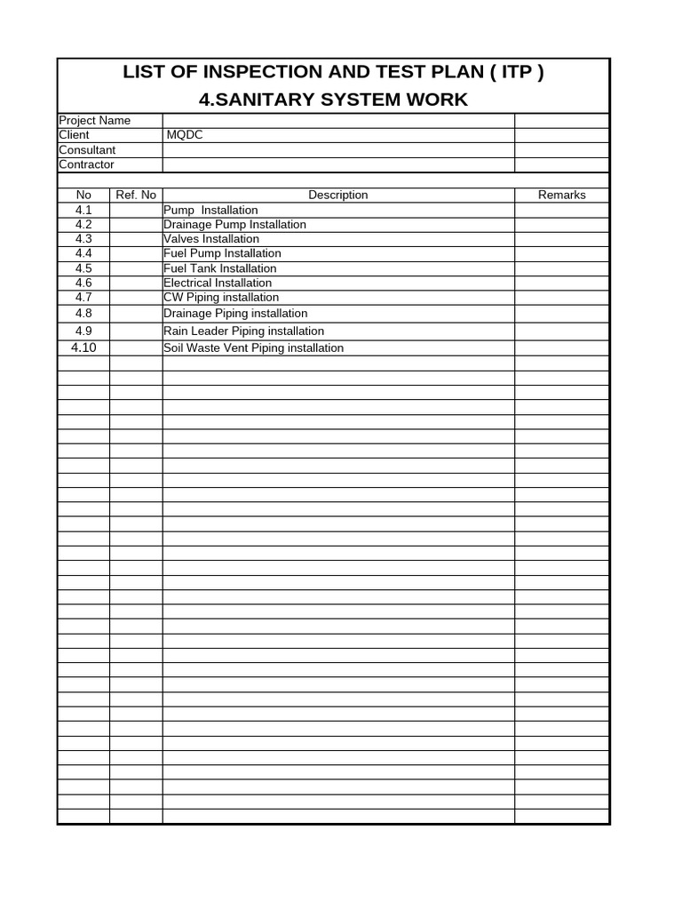 2.4 - CUP Combined ITP - SN Work | PDF | Specification (Technical ...
