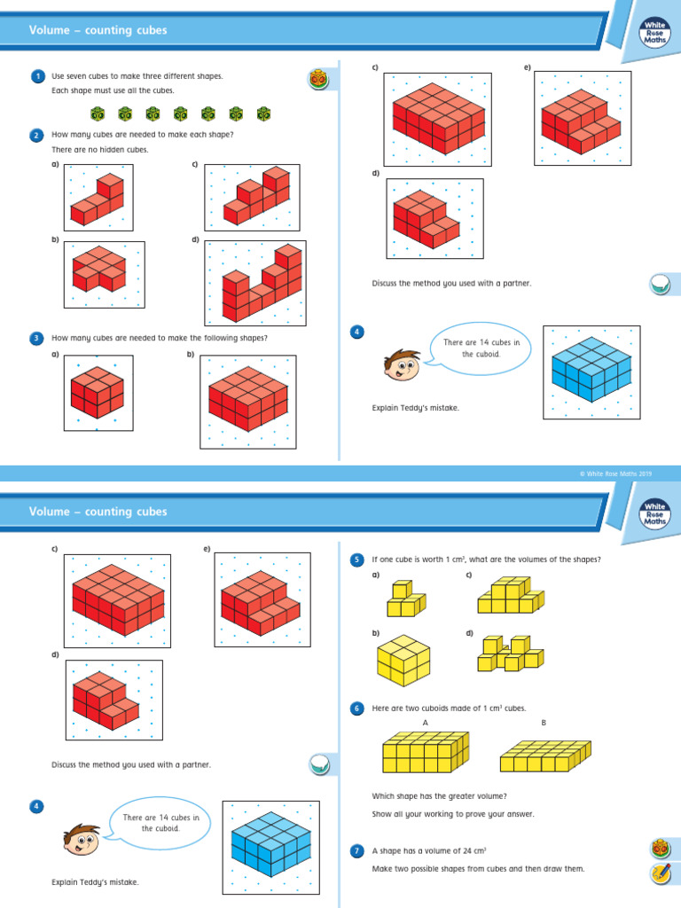 Volume - Counting Cubes | PDF | Volume | Physical Quantities
