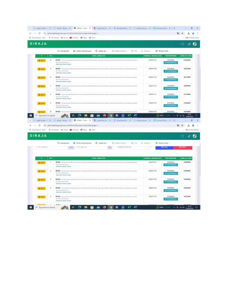 Data LB3 PKS DI Siraja Versi 2024 | PDF