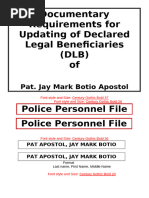 PNP Applicant Documentary Checklist | PDF | Notary Public | Government