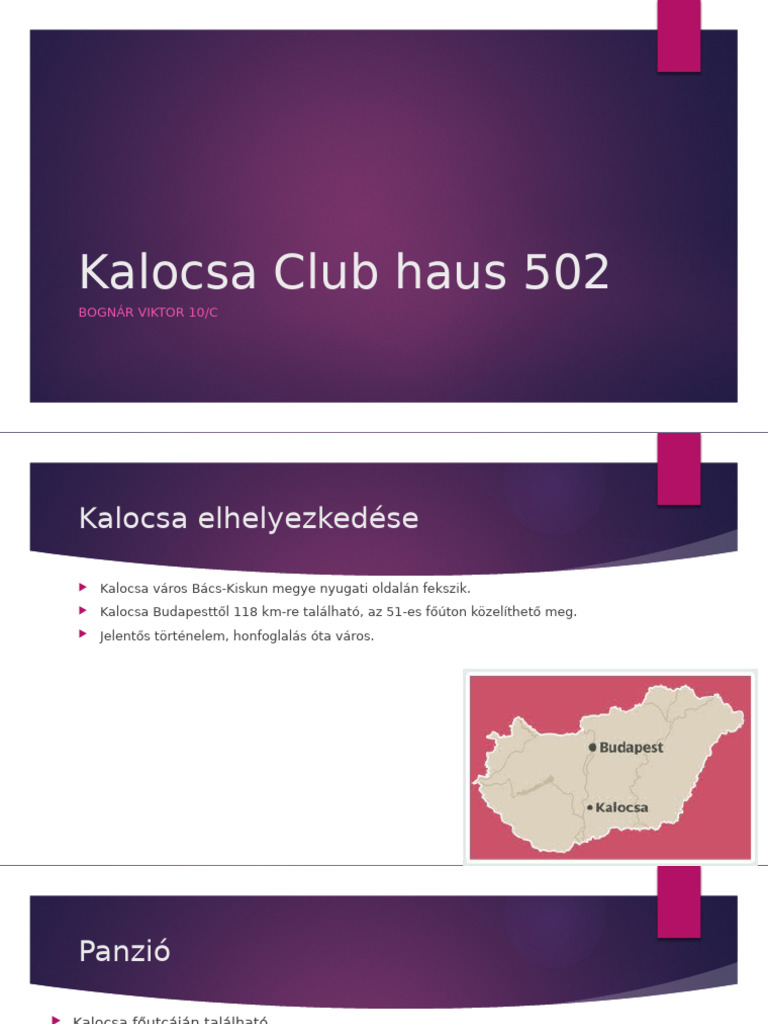 Kalocsa Club Haus 502 | PDF